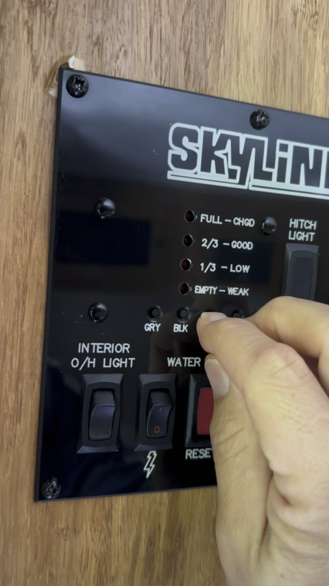Skyline Eco Camper electric panel | How to Winterize Your RV